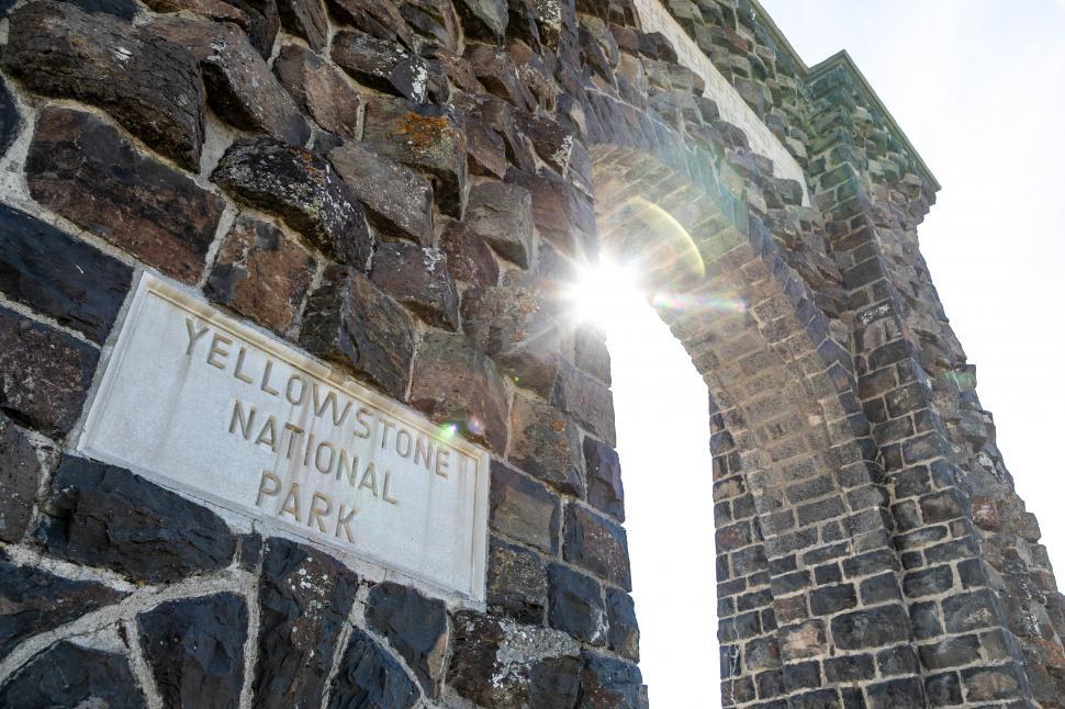 Free Stock Photo of Roosevelt Arch, Yellowstone National Park ...