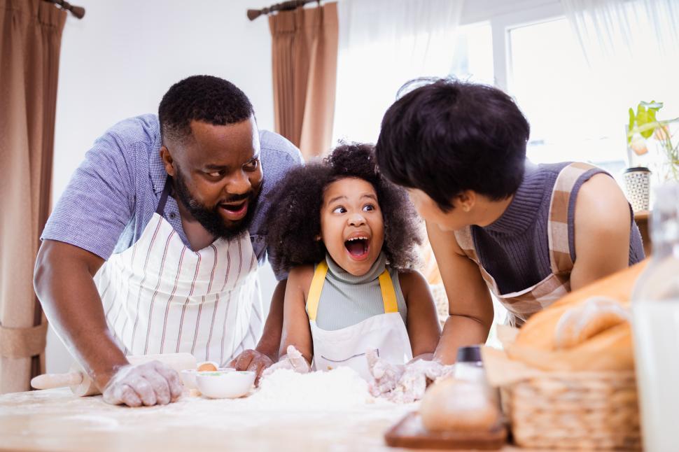 Free Stock Photo of Little girl is excited about baking progress | Download Free Images and Free ...