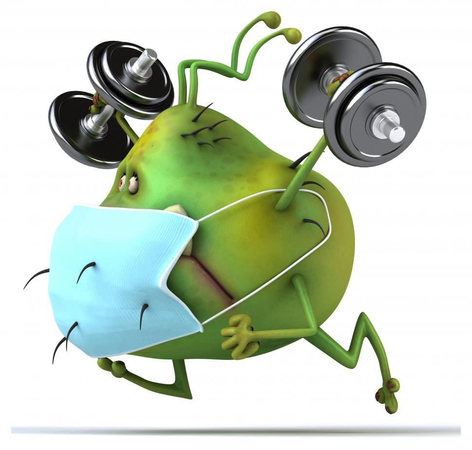 Free Stock Photo of Microbe in mask with weights | Download Free Images ...