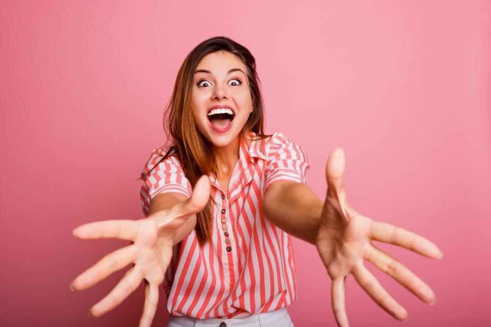 Free Stock Photo of Crazy woman grabbing towards camera | Download Free ...