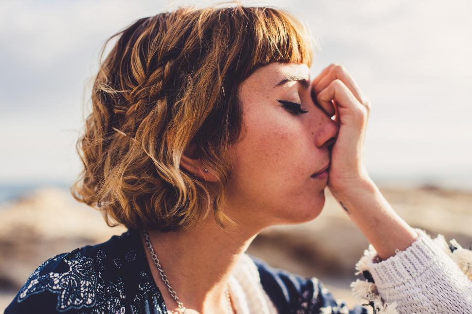 Free Stock Photo of boho model posing with hand to face | Download Free ...