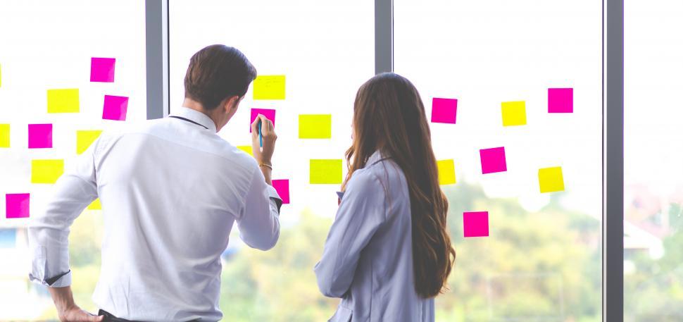 Free Stock Photo of Meeting In Boardroom with post it ideas | Download ...