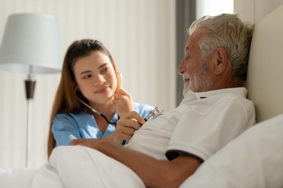 Free Stock Photo of The doctor is doing a preliminary examination to ...