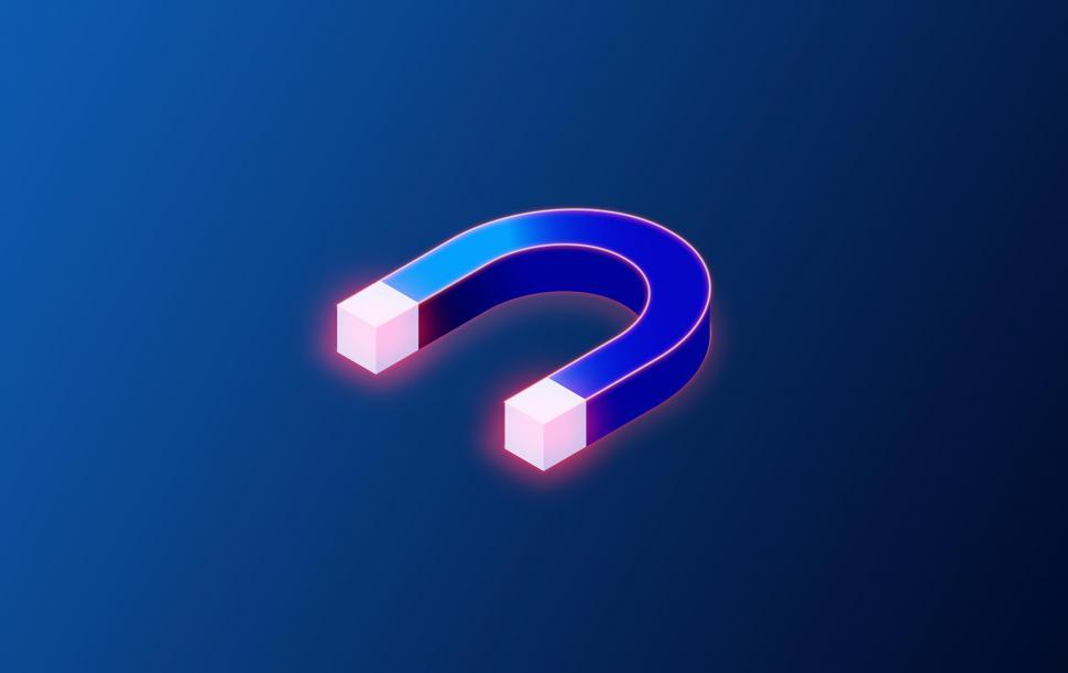 Free Stock Photo of Magnet Icon - 3D Illustration | Download Free ...