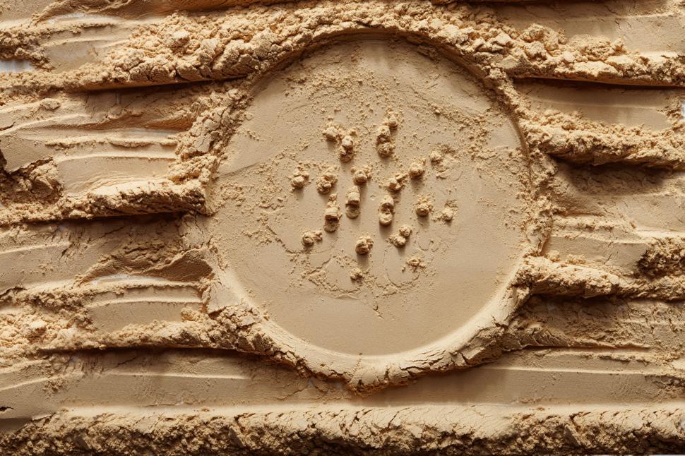Free Stock Photo of powder background with a with the trace of the lid ...