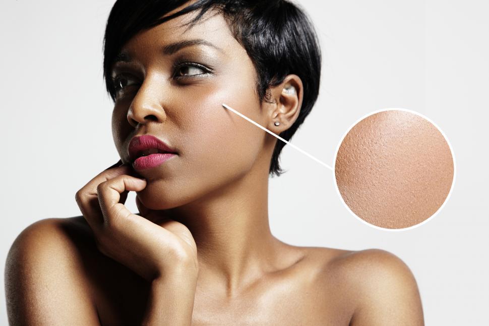 Free Stock Photo of lens showing smooth clear skin of a black woman ...
