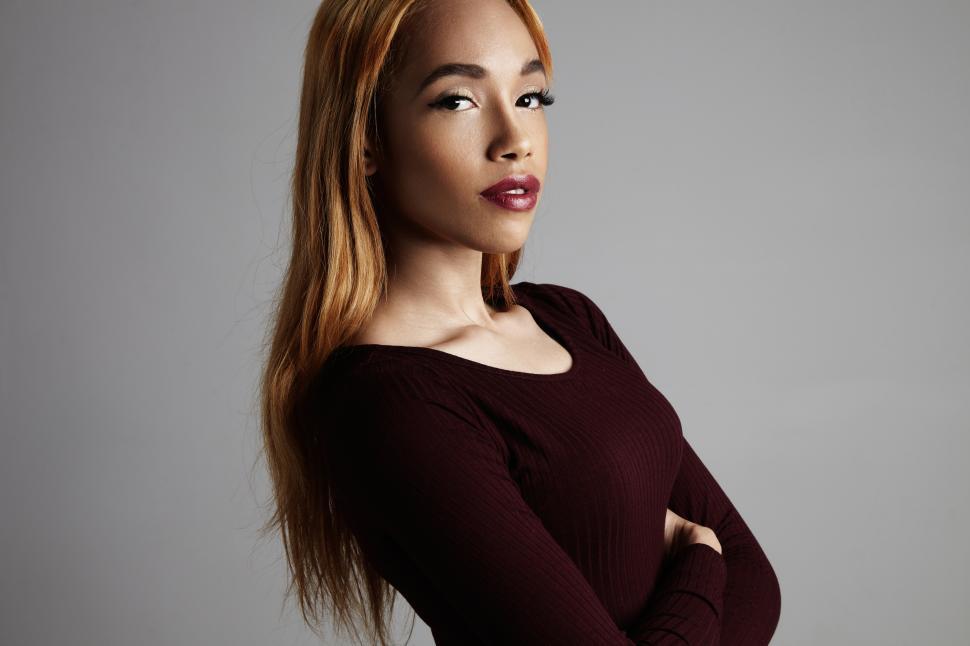 Free Stock Photo of Portrait of a black woman, dramatic serious look ...