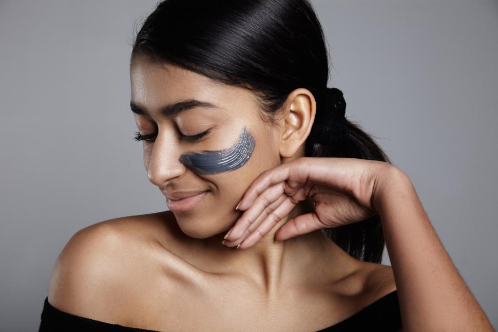 Free Stock Photo of woman with streak of cream on her face | Download ...