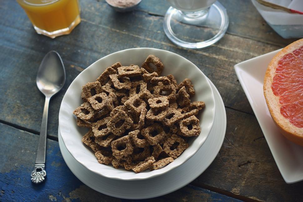 Free Stock Photo of A bowl of cereal on a table | Download Free Images ...