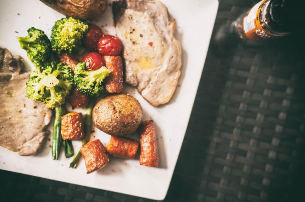 Free Stock Photo of A plate of food on a table | Download Free Images ...