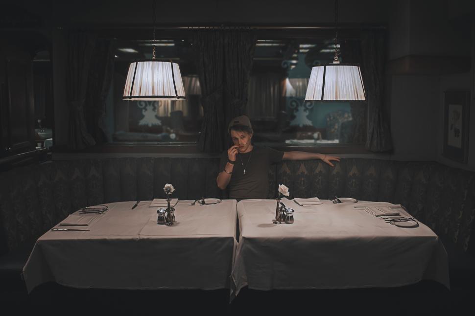 Free Stock Photo of A person sitting at a table | Download Free Images ...