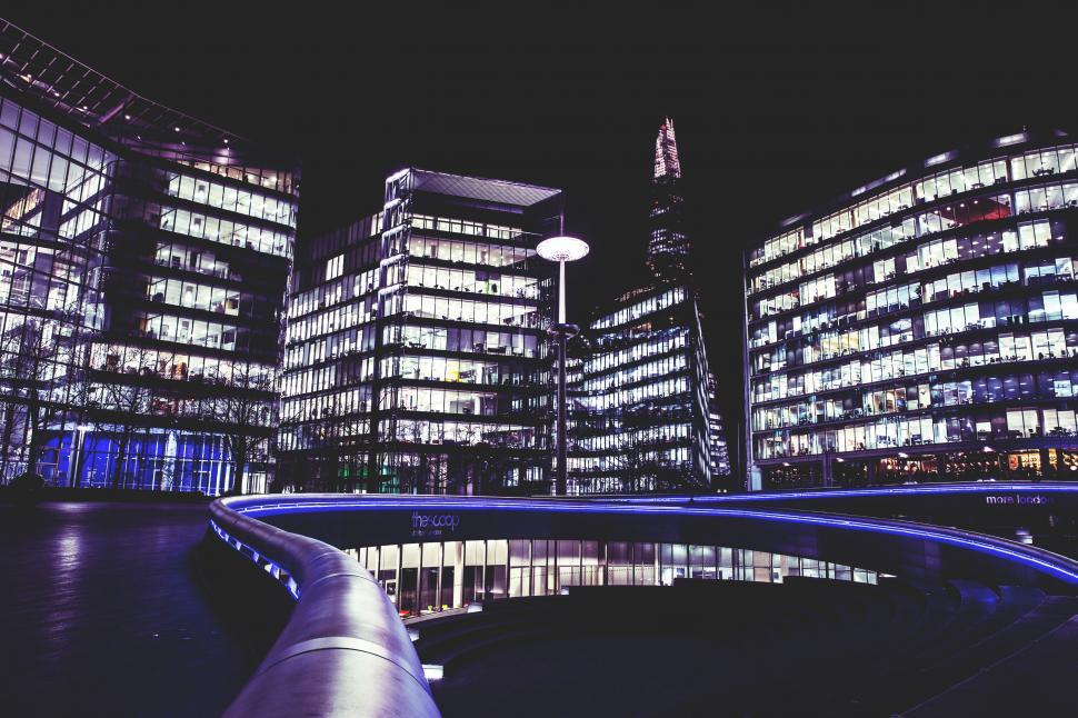 Free Stock Photo of A building with lights on | Download Free Images ...