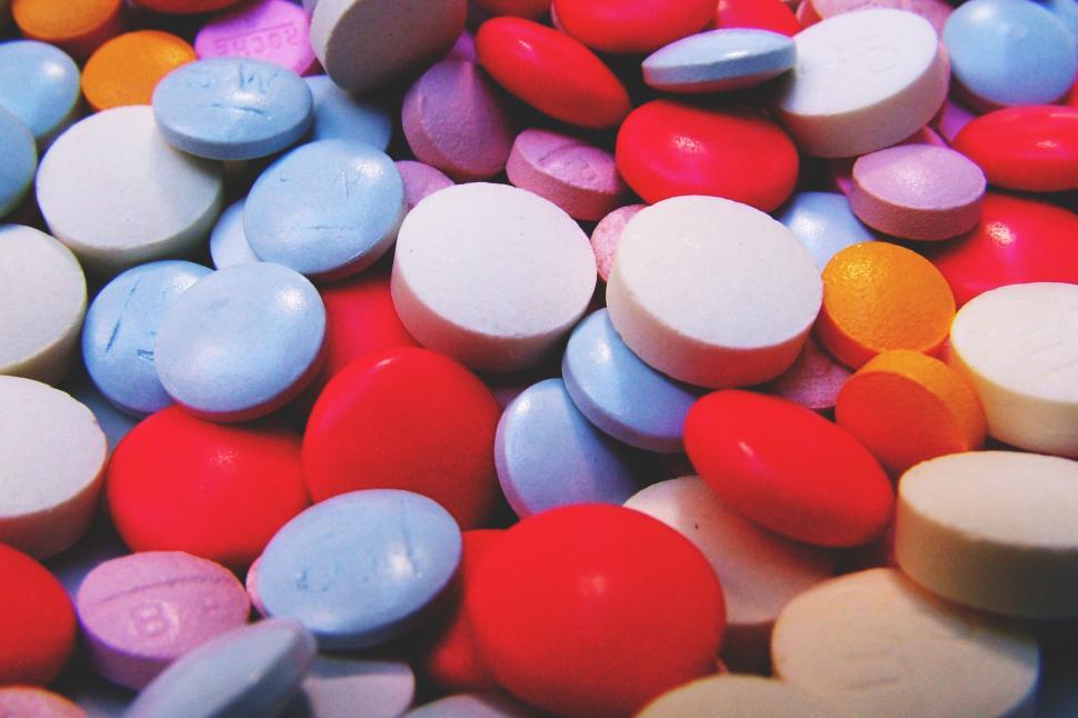 Free Stock Photo of A pile of colorful round pills | Download Free ...