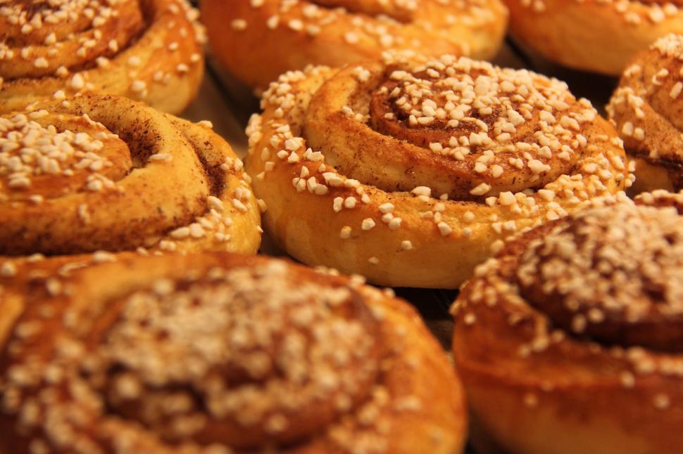 Free Stock Photo of A group of cinnamon rolls | Download Free Images ...