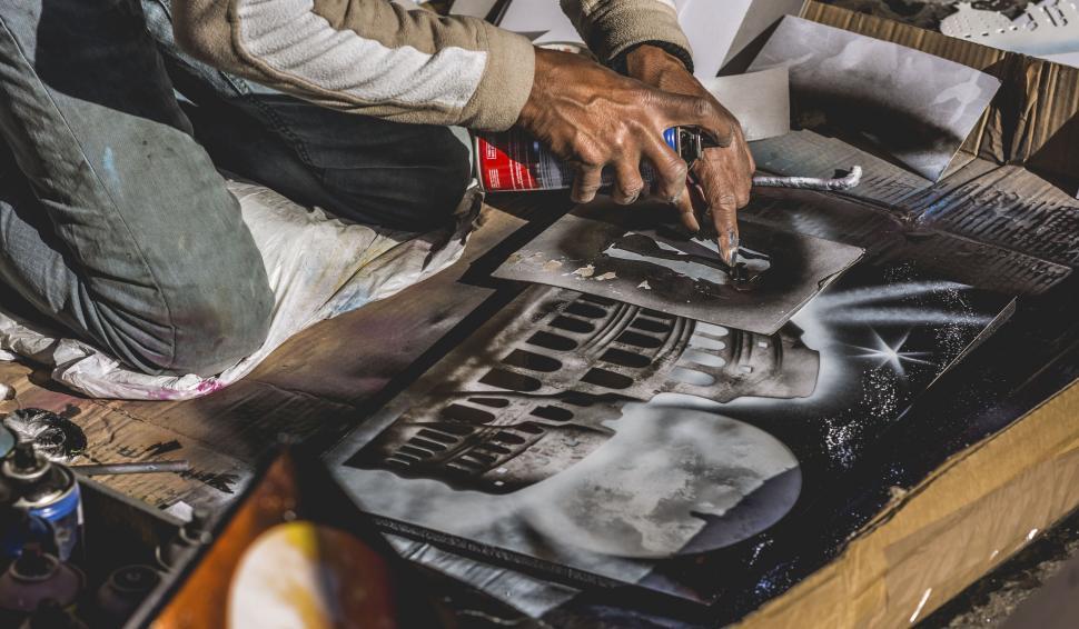 Free Stock Photo of A person painting a picture | Download Free Images ...