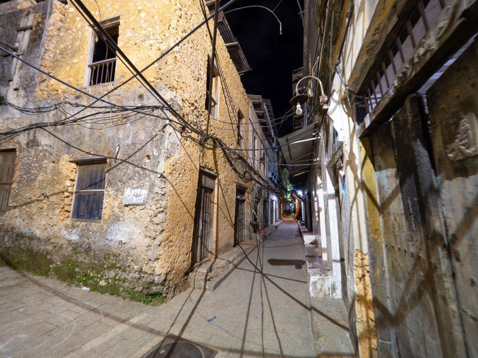 Free Stock Photo of A street with buildings and wires | Download Free ...