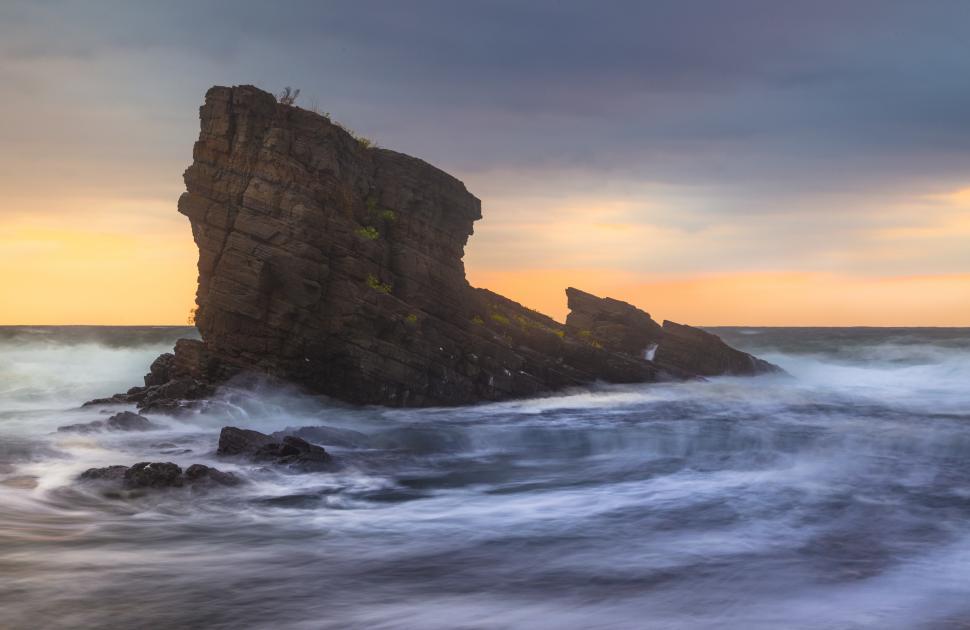 Free Stock Photo of A rock formation in the ocean | Download Free ...