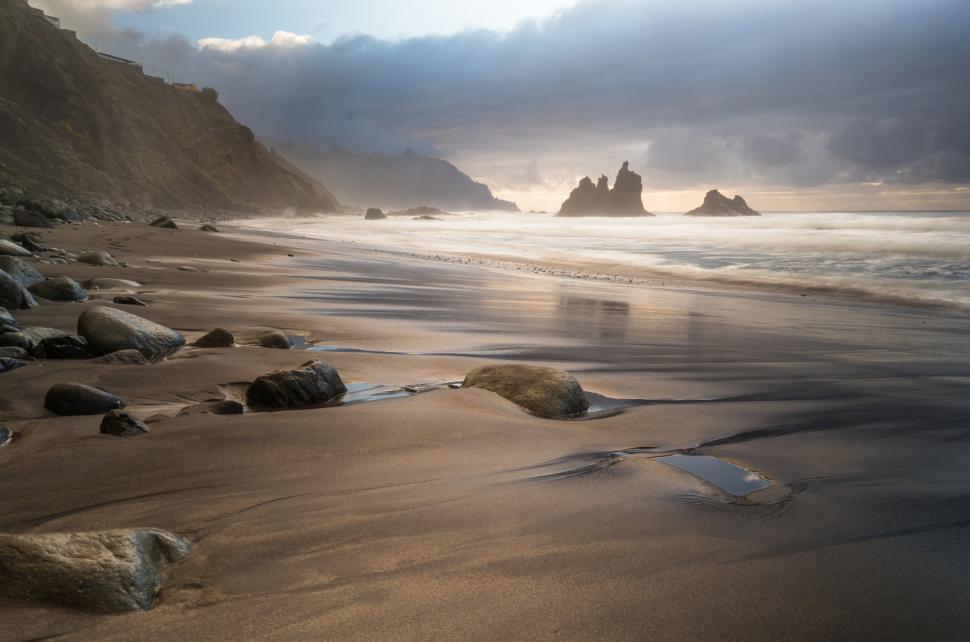 Free Stock Photo of A beach with rocks and water | Download Free Images ...