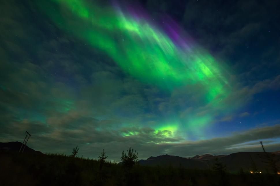 Free Stock Photo of Green lights in the sky | Download Free Images and ...