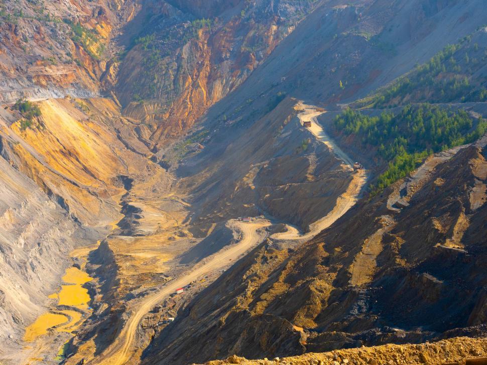 Free Stock Photo of A road going through a mine | Download Free Images ...