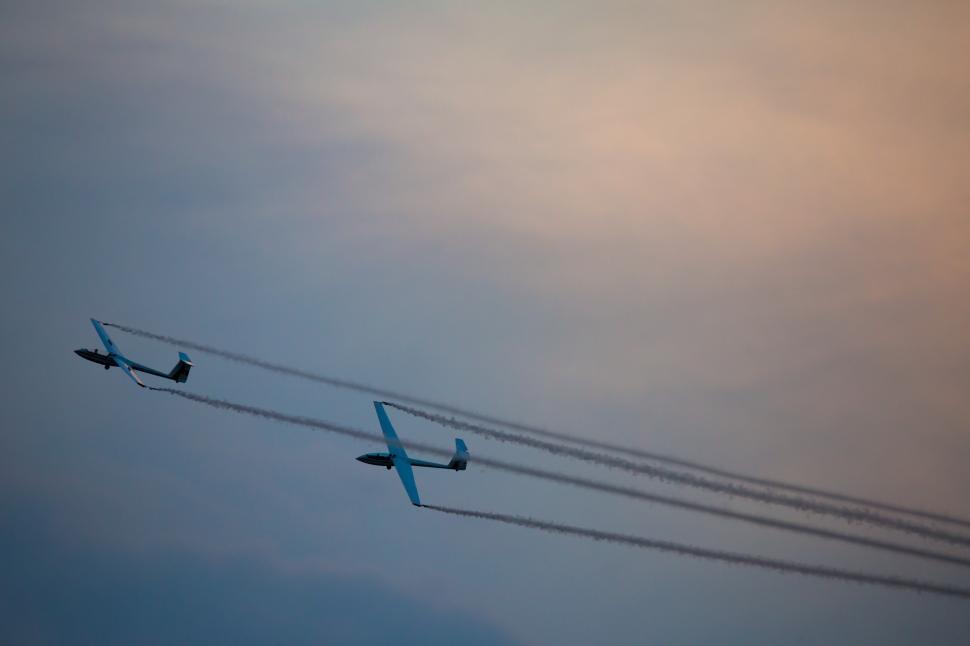 Free Stock Photo of Two planes flying in the sky | Download Free Images ...
