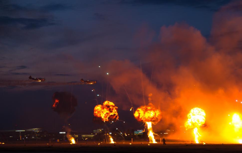 Free Stock Photo of A group of explosions in a field | Download Free ...