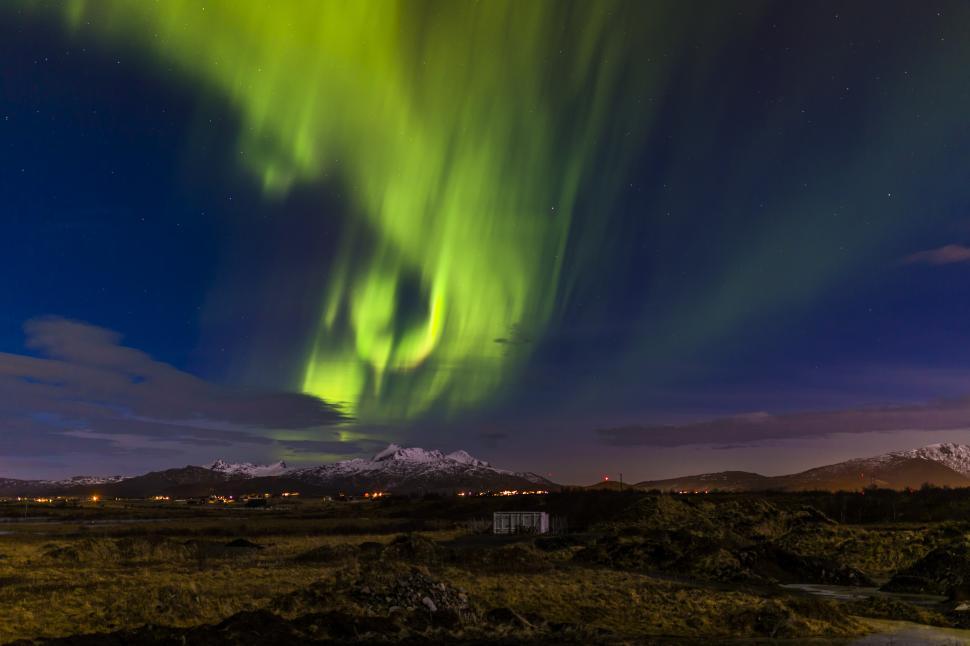 Free Stock Photo of Green lights in the sky | Download Free Images and ...