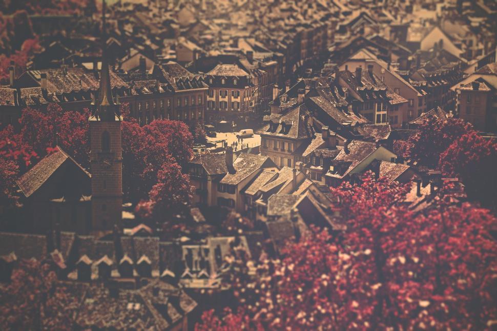 Free Stock Photo of A city with many buildings and trees | Download ...