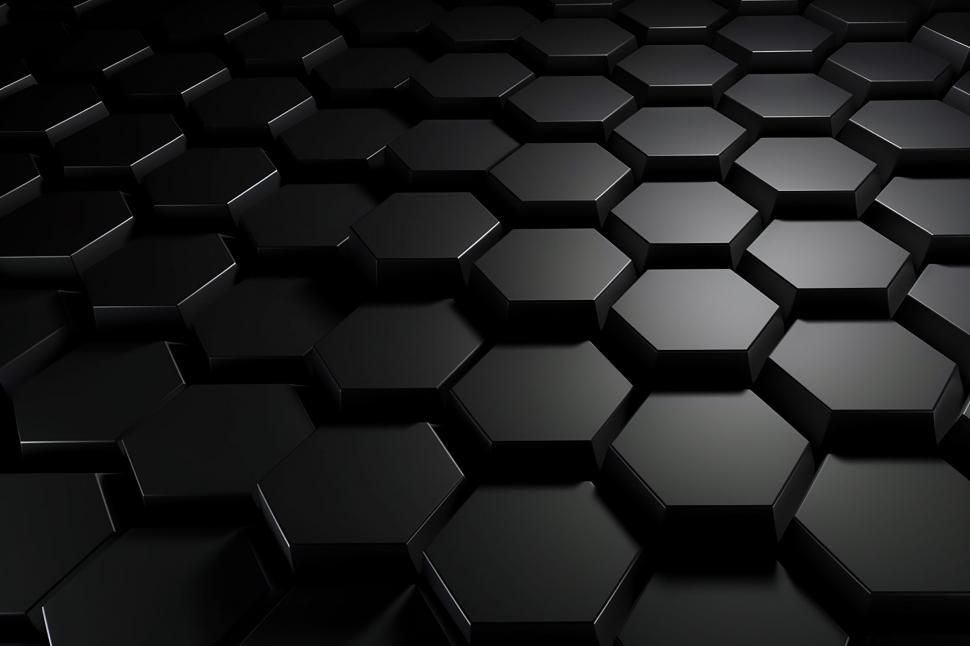 Free Stock Photo of A black hexagons on a surface | Download Free ...