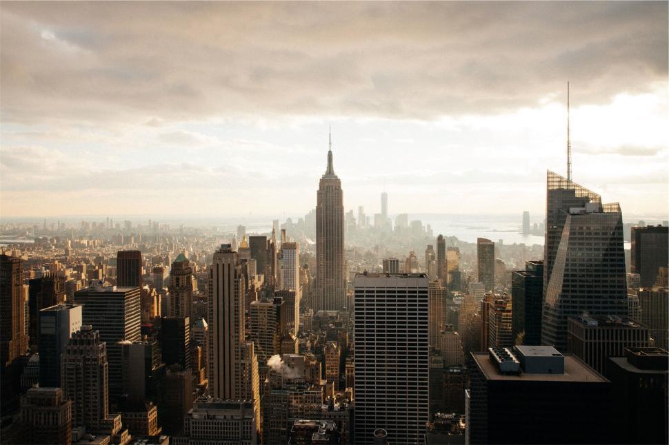 Free Stock Photo of A city skyline with tall buildings | Download Free ...