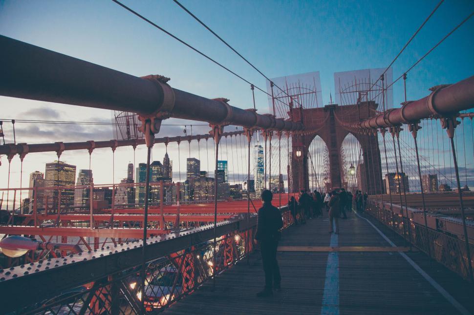 Free Stock Photo of A bridge with people walking on it | Download Free ...