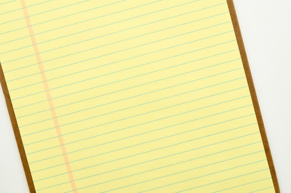 Free Stock Photo of A yellow lined paper with blue lines | Download ...