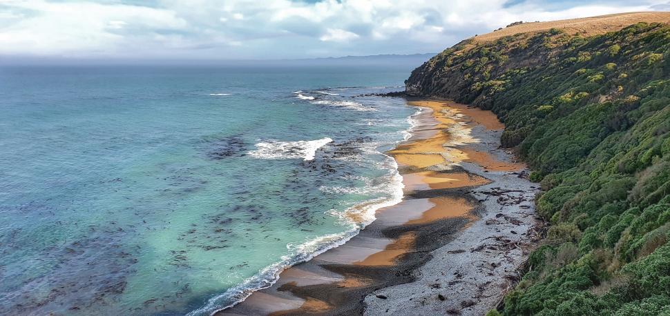 Free Stock Photo of Scenic coastline with a sandy beach | Download Free ...