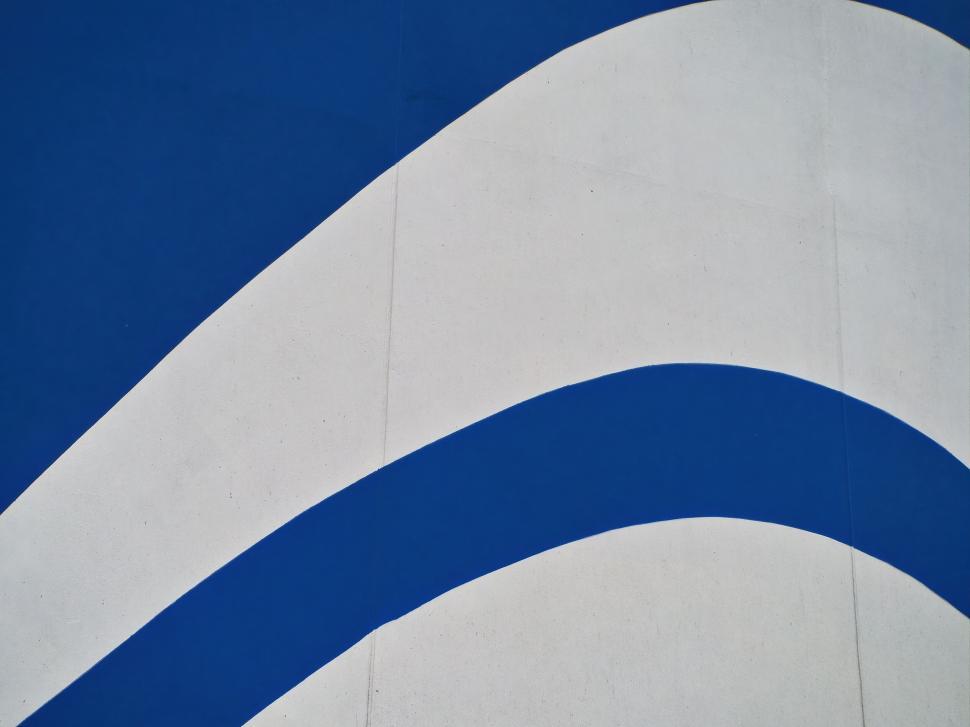 Free Stock Photo of Abstract blue and white curved pattern | Download ...