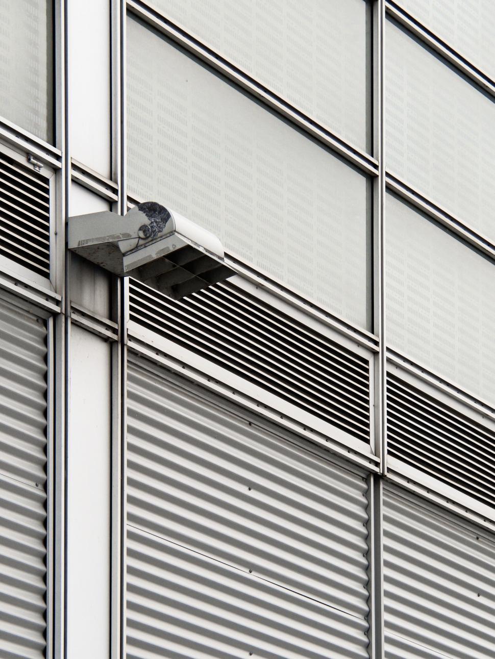 Free Stock Photo of Security camera on modern building facade ...