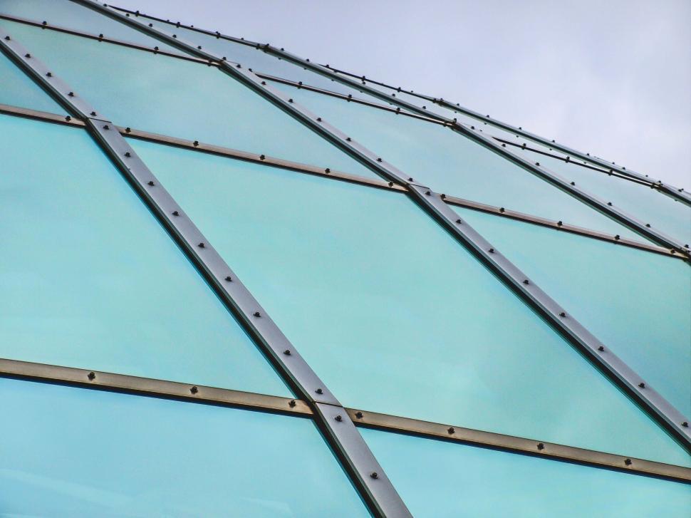 Free Stock Photo of Modern glass building with abstract pattern ...