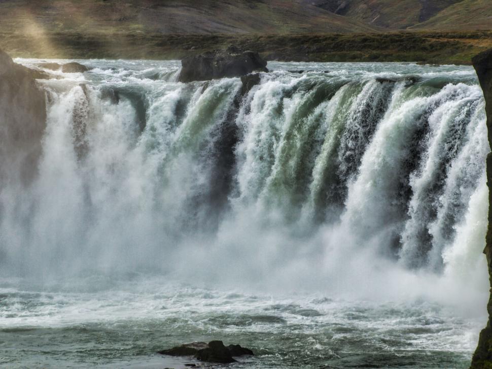 Free Stock Photo of Majestic waterfall in rugged landscape | Download ...