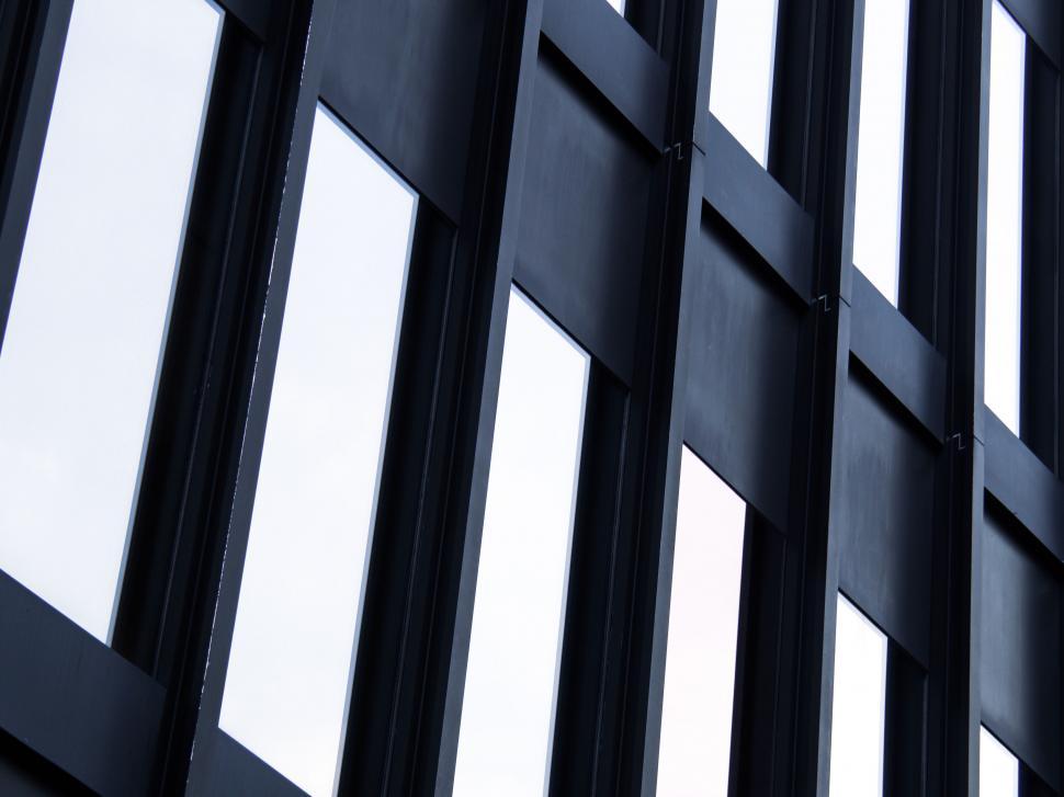 Free Stock Photo of Abstract architecture black and white windows ...
