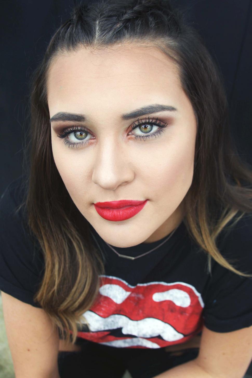 Free Stock Photo of Close-up portrait of woman with bold makeup ...