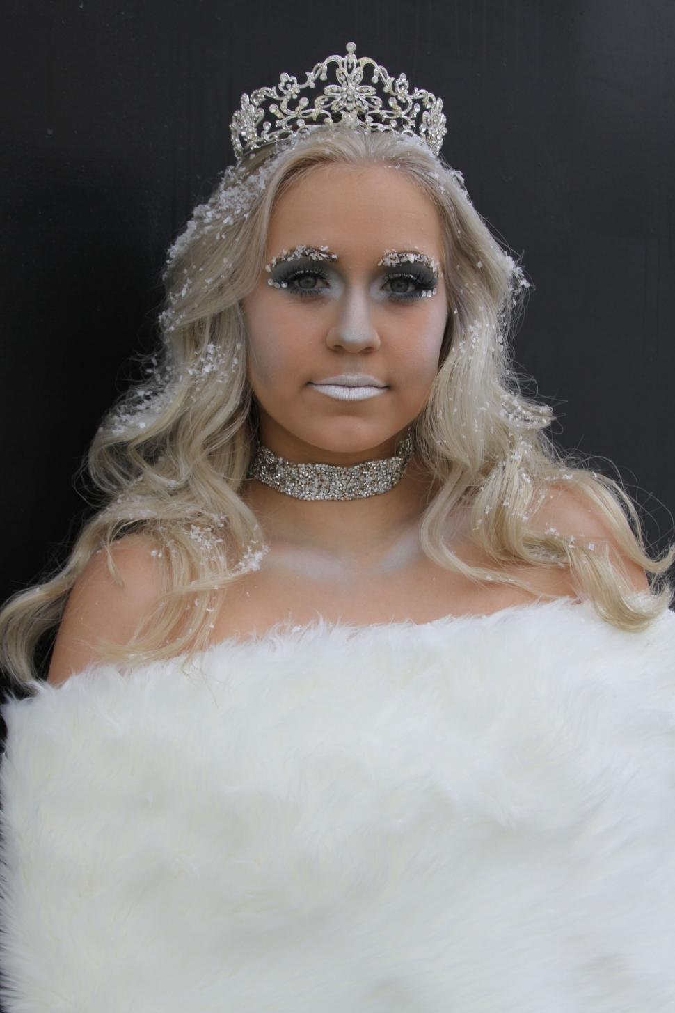 Free Stock Photo of Serene white-themed ice queen portrait | Download ...