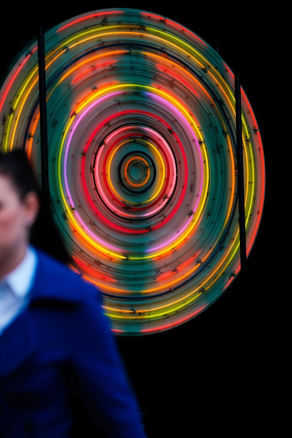 Free Stock Photo of Colorful neon light spiral in motion | Download ...