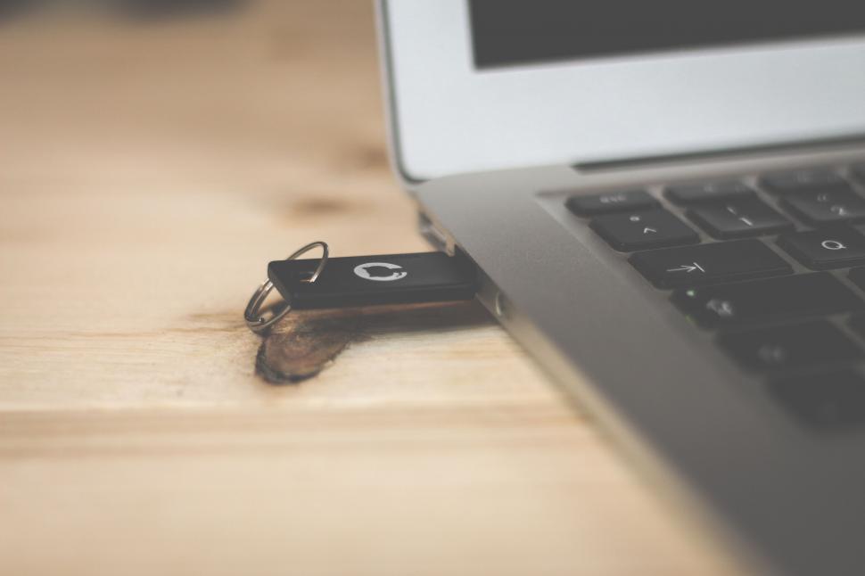 Free Stock Photo of USB flash drive connected to laptop | Download Free ...