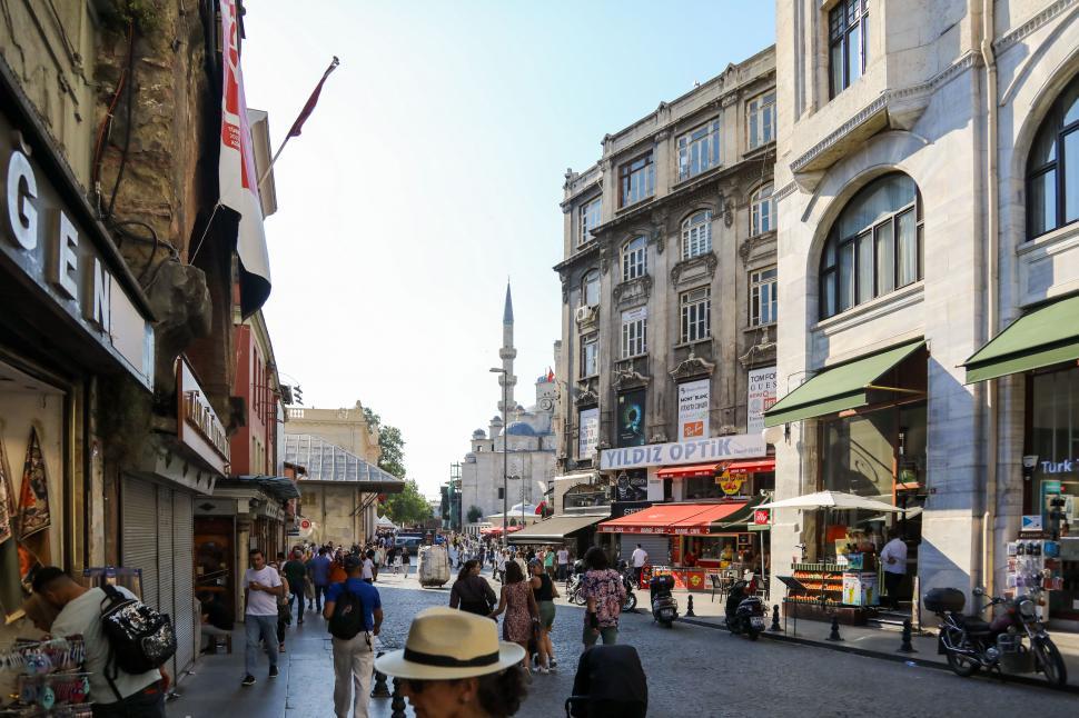 Free Stock Photo of Bustling street scene in a Turkish city | Download ...