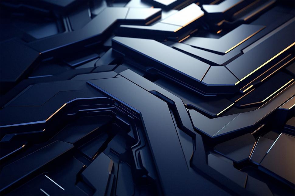 Free Stock Photo of Abstract blue textured digital art geometry ...