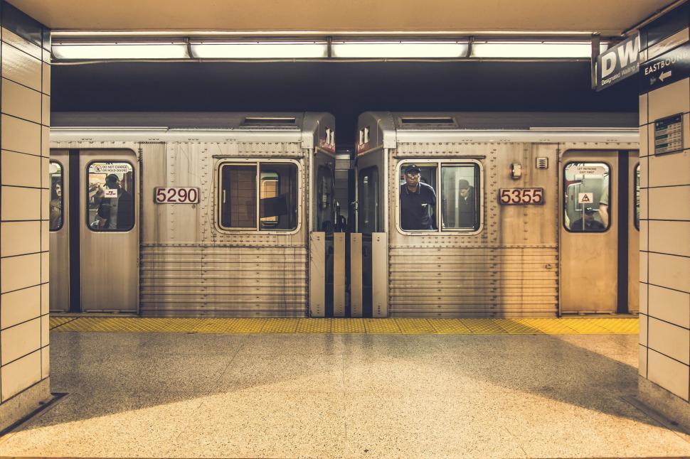 Free Stock Photo of Subway train station platform in urban setting ...