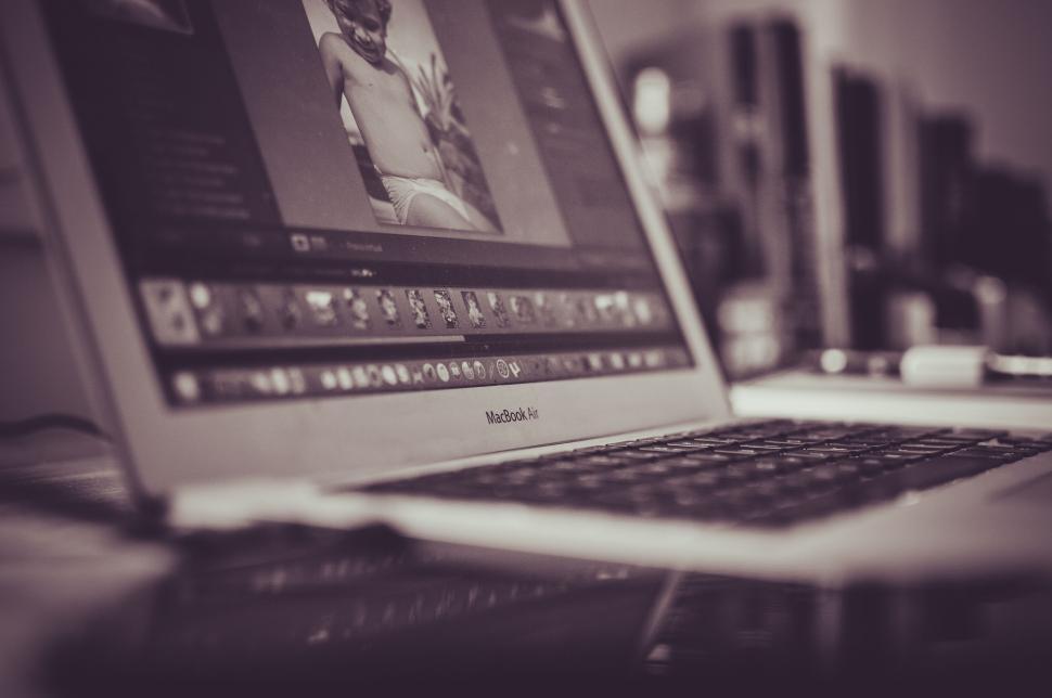 Free Stock Photo of Laptop screen displaying photo editing | Download ...