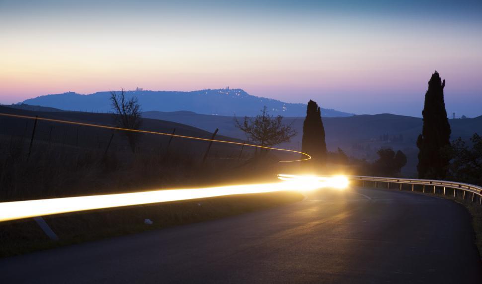 Free Stock Photo of A car lights on a road | Download Free Images and ...