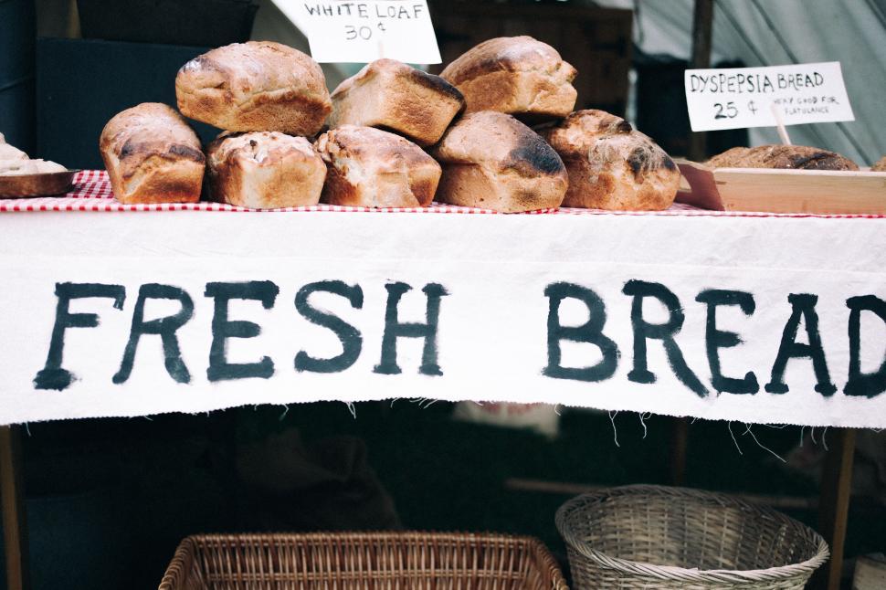 Free Stock Photo of Fresh bread on a market stall | Download Free ...