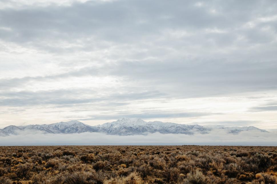 Free Stock Photo of Moody mountain range under overcast skies ...