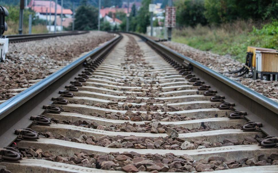 Free Stock Photo of Railroad tracks leading into the distance ...